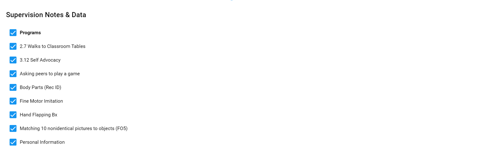 Live Supervision Session Notes